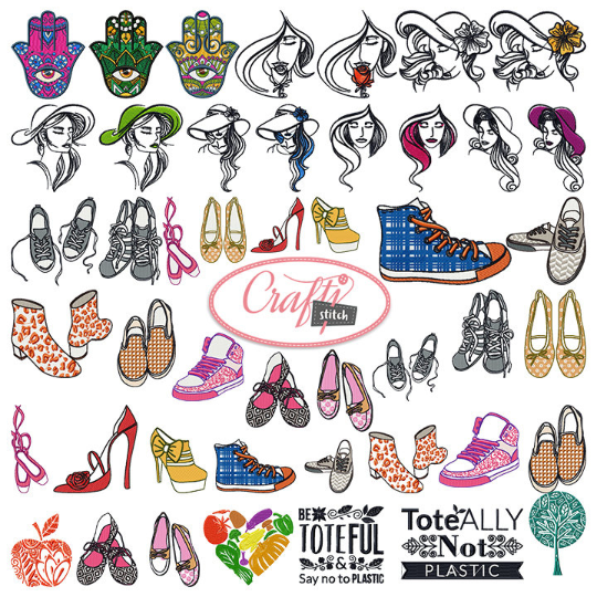 Machine Embroidery Designs - 4x4 Hoop Fashion Special - 121 Fashion ...