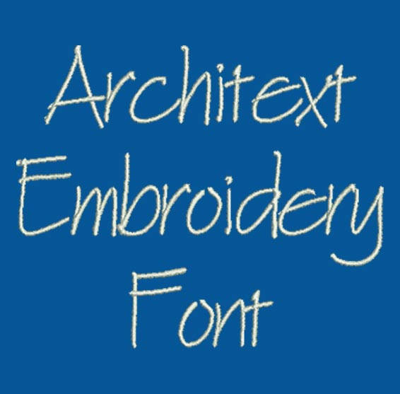 Machine Embroidery Font - Shadow Work Negative Space