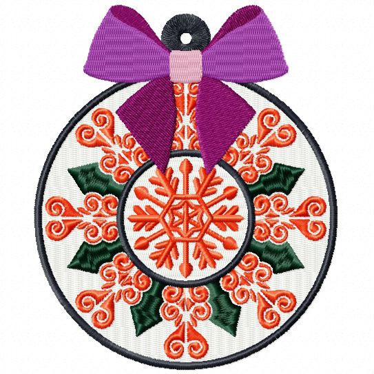 Machine Embroidery Design - Christmas Ornaments #05