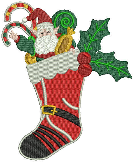 Machine Embroidery Design - Christmas Scene Design #03