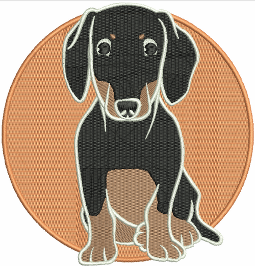 Machine Embroidery Design - Dachshund Collection #01