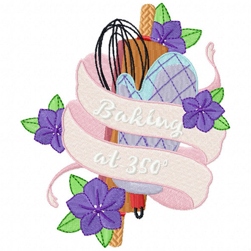 Machine Embroidery Design - Baking Collection #05