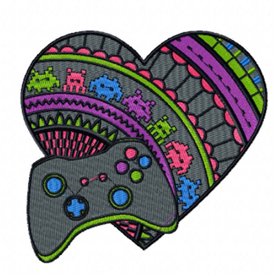 Machine Embroidery Design - Game Lovers - Love For Hobby Collection #03