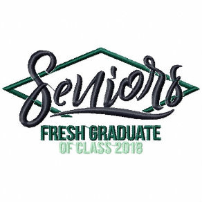 Machine Embroidery Design - Senior Graduation Collection #05