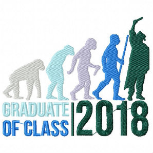 Machine Embroidery Design - Senior Graduation Collection #06