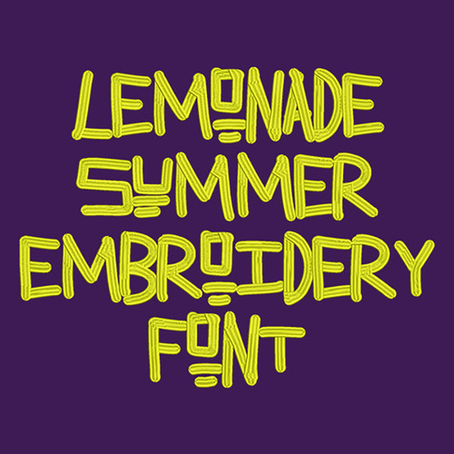 Machine Embroidery Font - Lemonade Summer Font BX Format