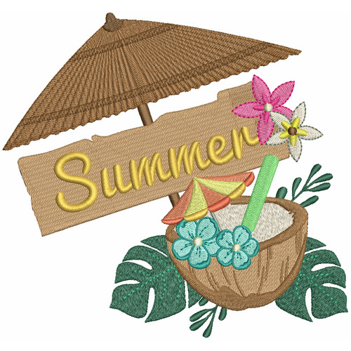 Machine Embroidery Design - Summer Scenes #03 Collection