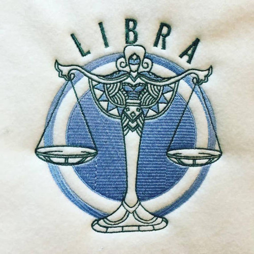 Machine Embroidery Design - Libra - Zodiac Collection #09