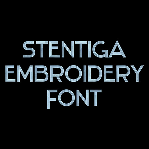Machine Embroidery Font - Stentiga Now Includes BX Format