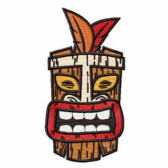Machine Embroidery Design - Luau Masks Collection #07