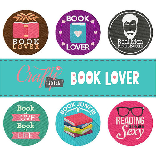 Machine Embroidery Designs - Book Lover Collection 6