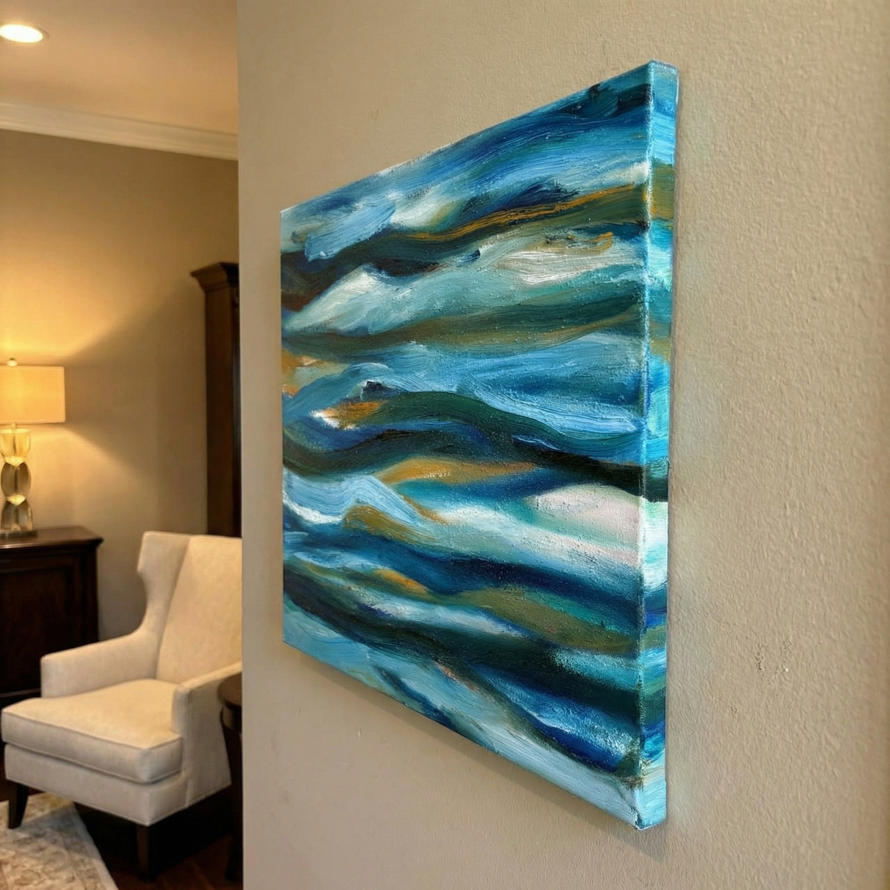 Blue Waves Gallery Wrap - AFD Home