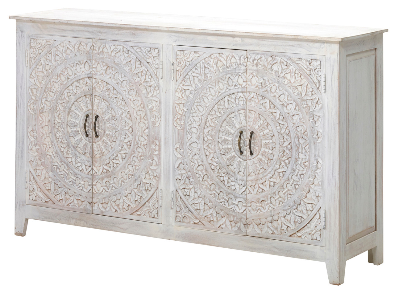 Carved Lace 4 Door Sideboard - AFD Home