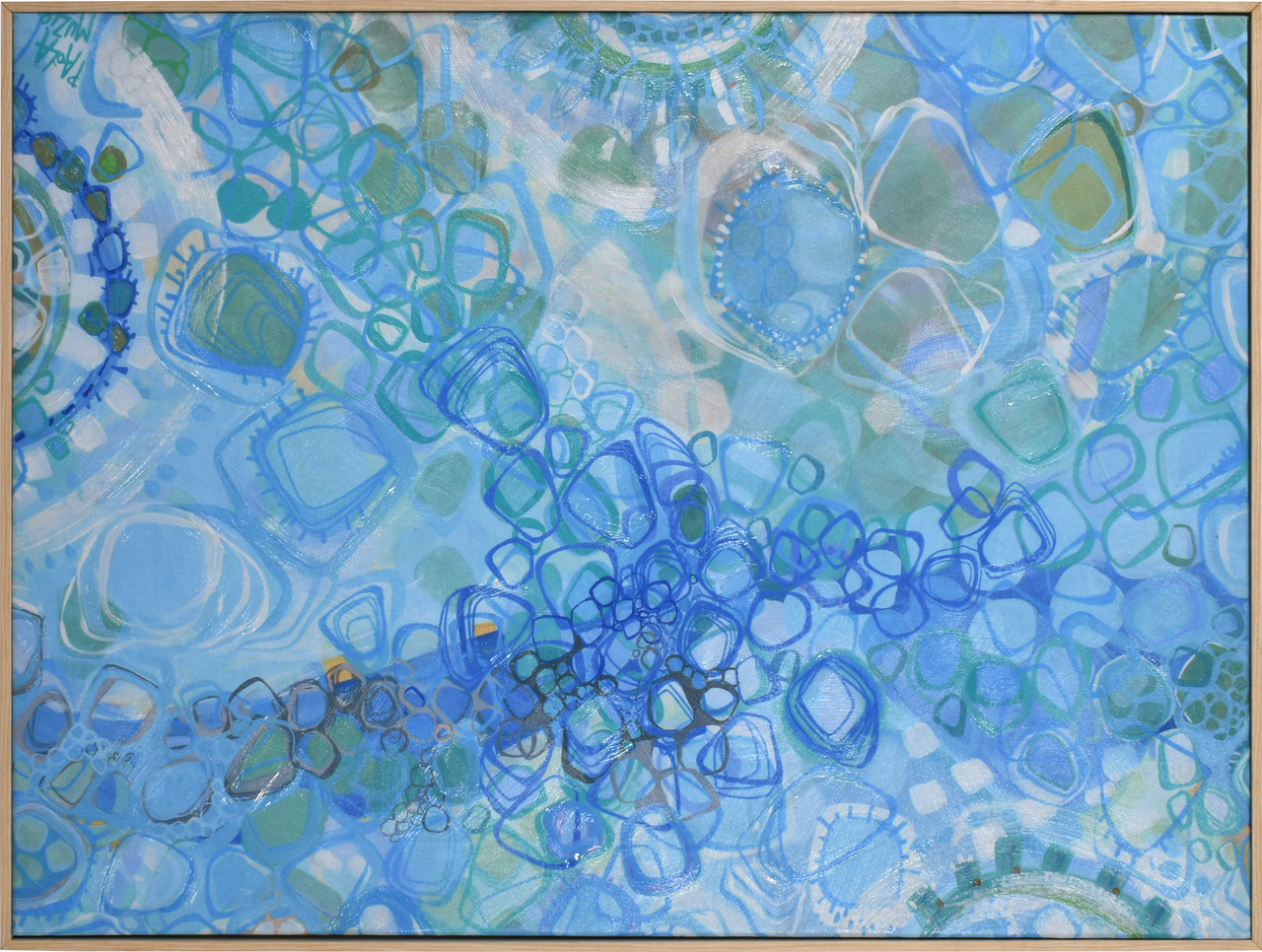 Abstract Coastal with Natural Wood Frame - AFD Home