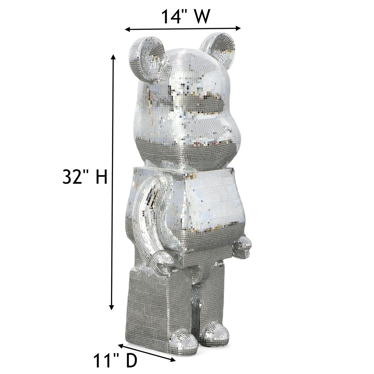 Disco Mouse Silver Statue - AFD Home