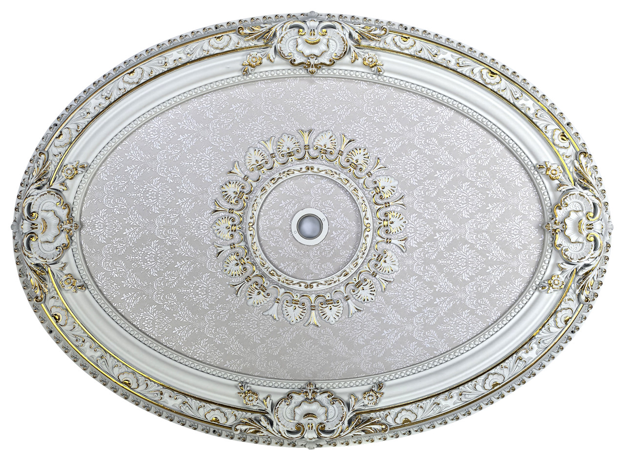 Imperial Pearl Oval Ceiling Medallion - AFD Home