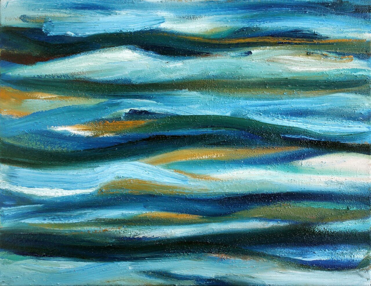 Blue Waves Gallery Wrap - AFD Home