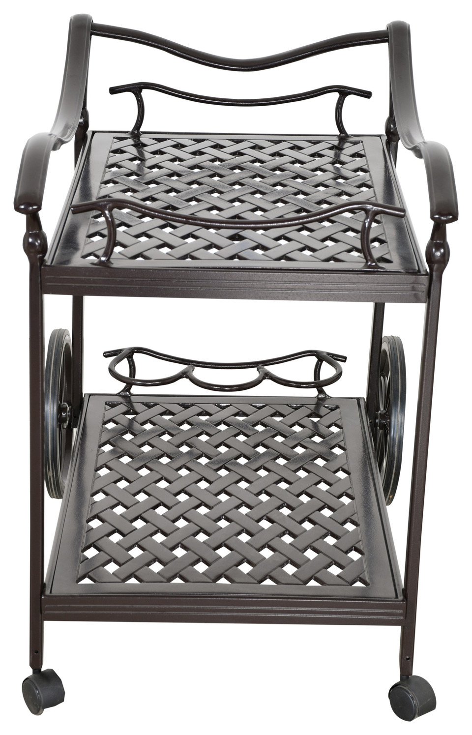 Savannah Outdoor Aluminum Serving Tea Cart - AFD Home