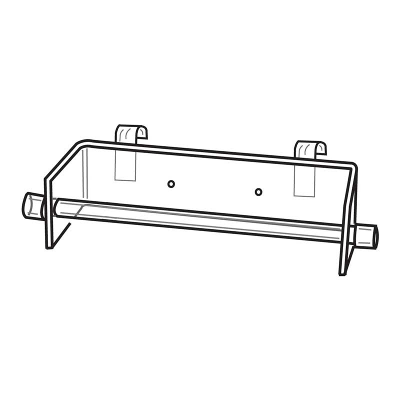 Acrylic Slatwall Sticker Rack - The Fixture Zone