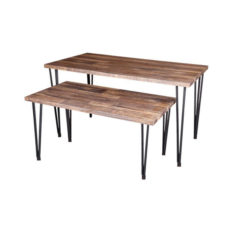 Antique Wood Display Table - The Fixture Zone