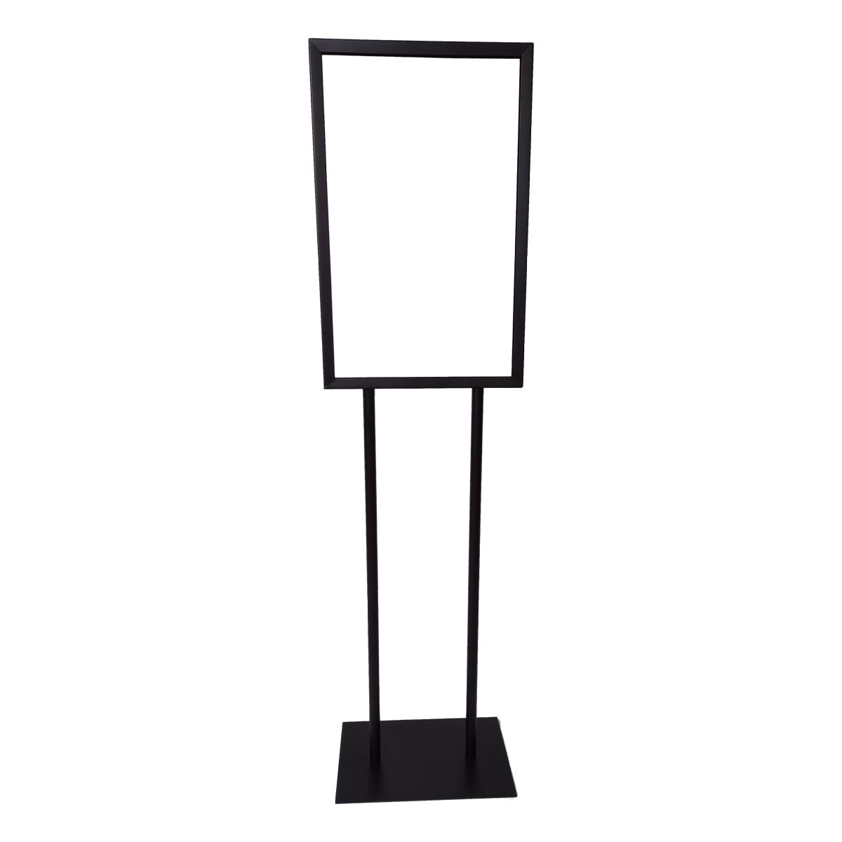 Wedge Base Metal Grocery Sign Holder Black - The Fixture Zone