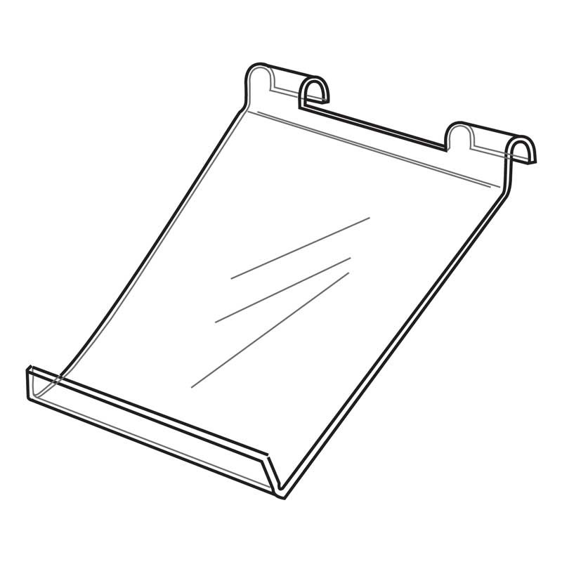 Acrylic Gridwall Cap Shelf - The Fixture Zone