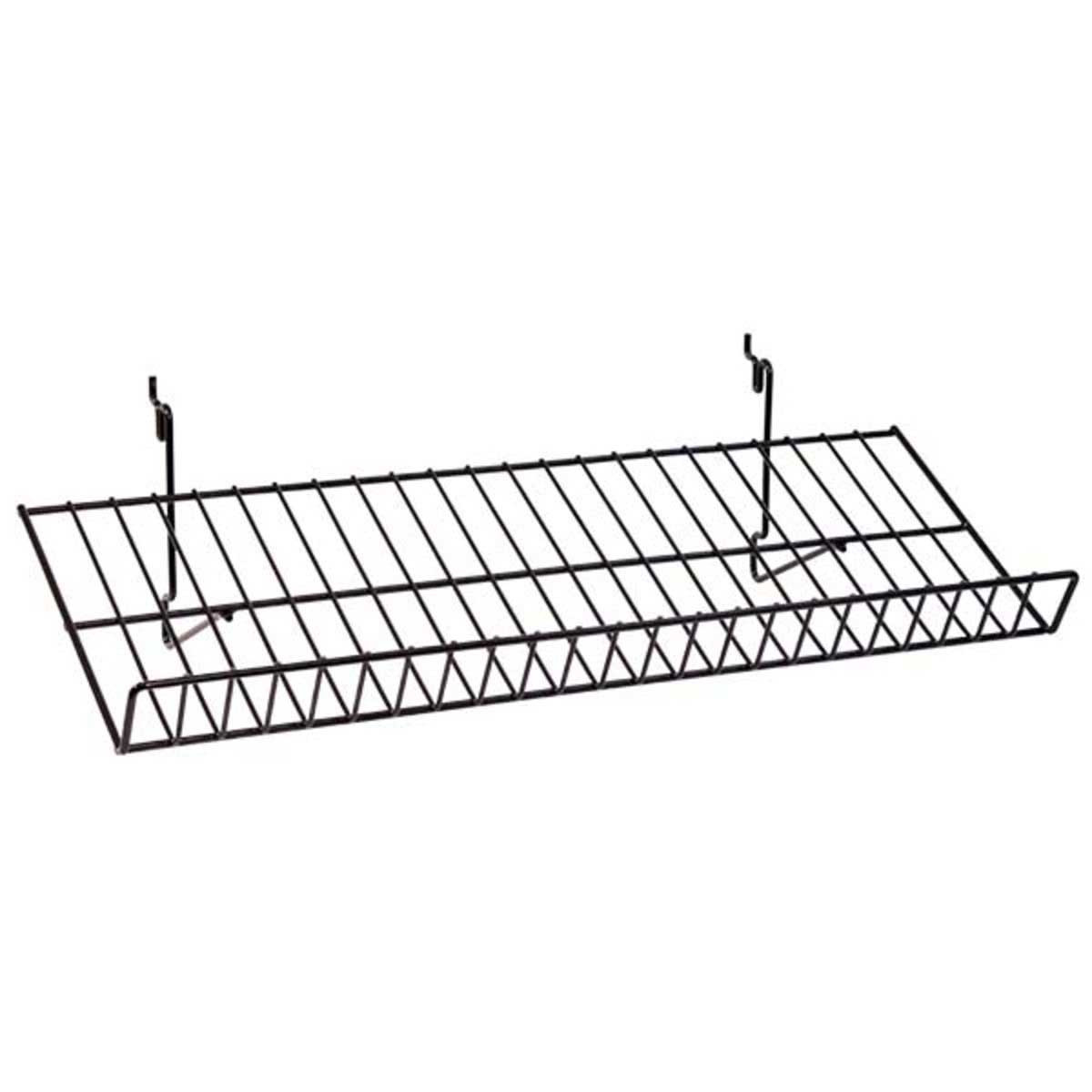 Multi Use Sloping Shelf 8-1/2"D x 23-1/2"W with 2" Lip Black