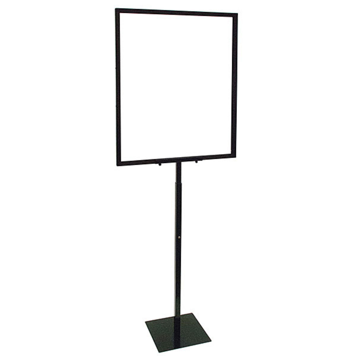 Adjustable 22x28 Sign Holder with Removable Head Black - The Fixture Zone