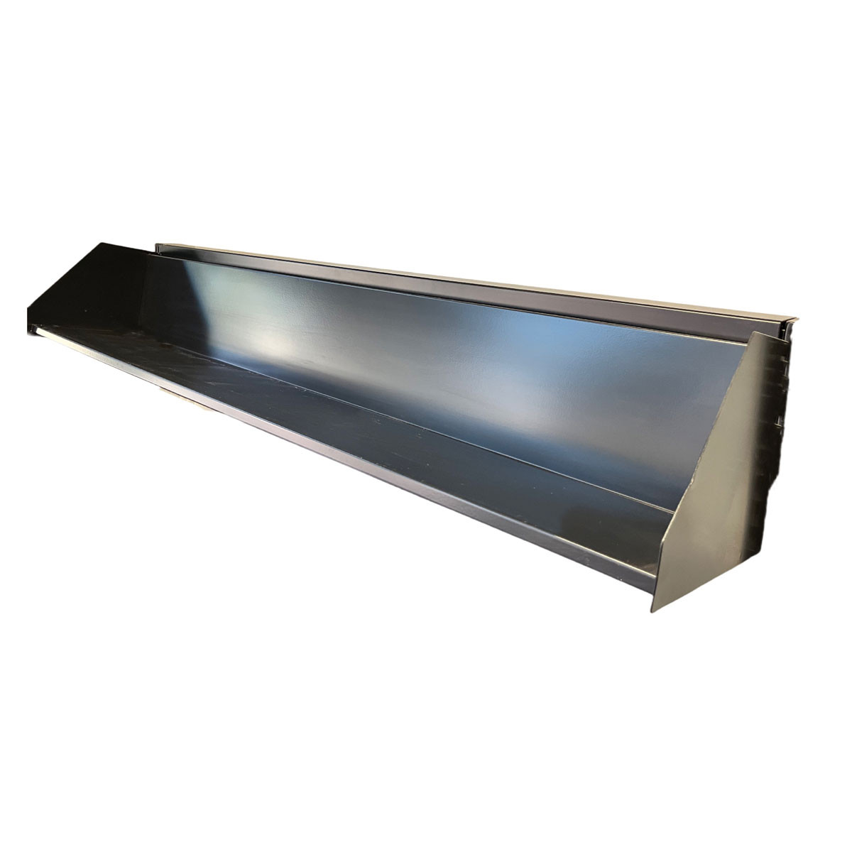 8" Deep Book Rack for 1/2" Slotted Standards - The Fixture Zone
