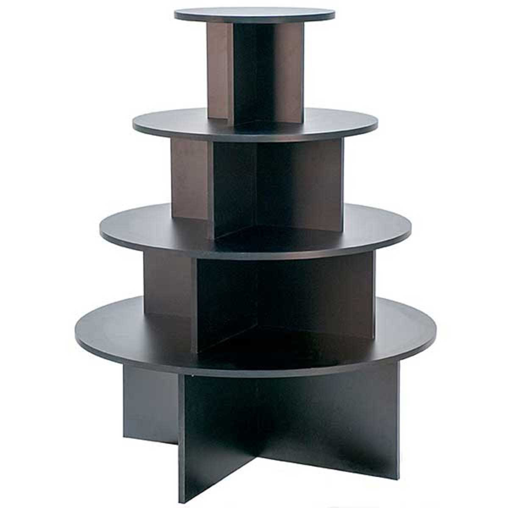 Round Display Table 4-Tier