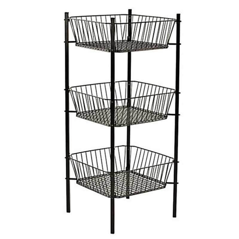 2-tier Round Wire Dump Bin