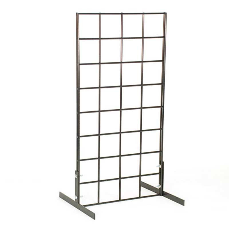 Countertop Grid Unit With Legs Black - The Fixture Zone