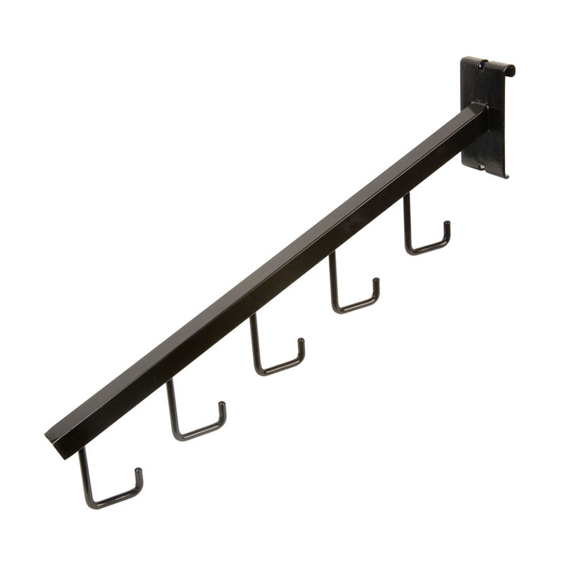 Gridwall Waterfall Square Tubing J-Hook Black