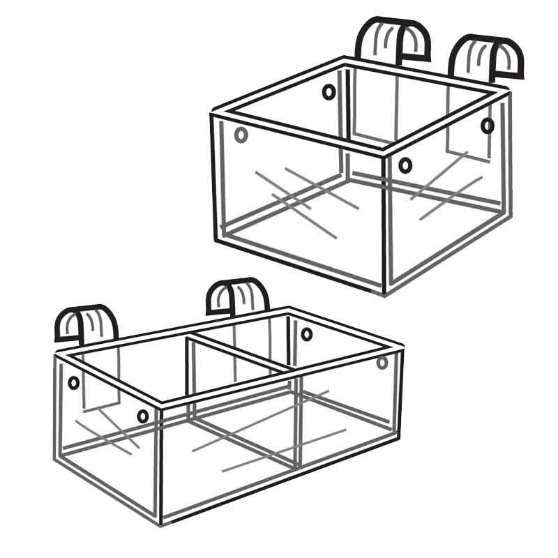 Acrylic Gridwall CD Bin Display - The Fixture Zone