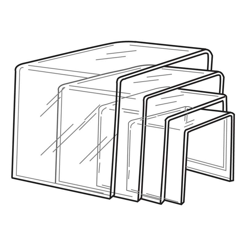 Giant Acrylic Square Risers - The Fixture Zone