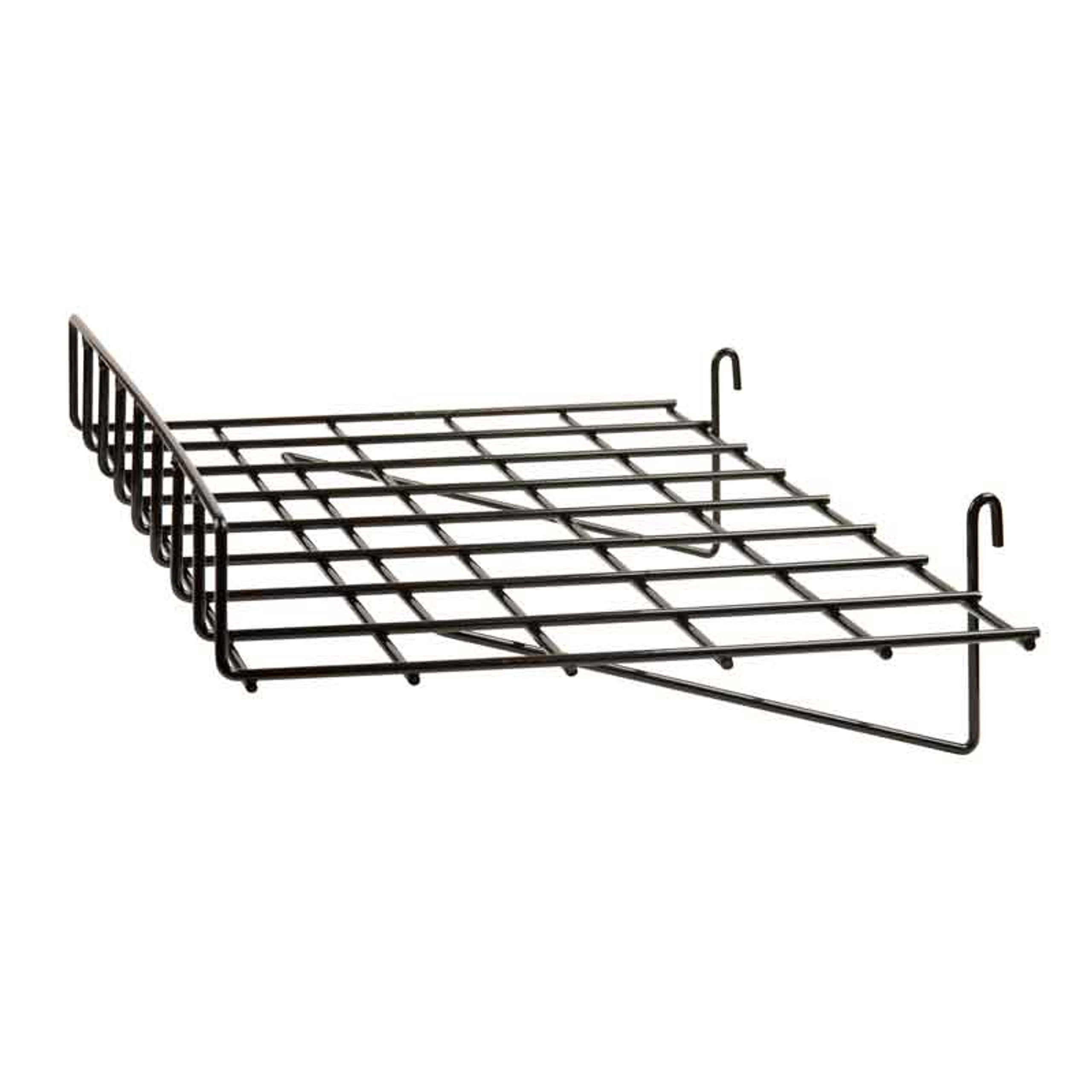 24in W X 15in D Straight Gridwall Shelf W Front Lip 24in-w-x-15in-d-straight-gridwall-shelf-w-front-lip