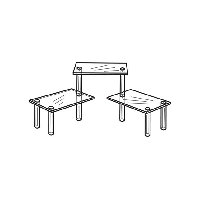 3 Tier Rolling Display Table