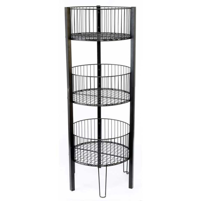 2-tier Round Wire Dump Bin