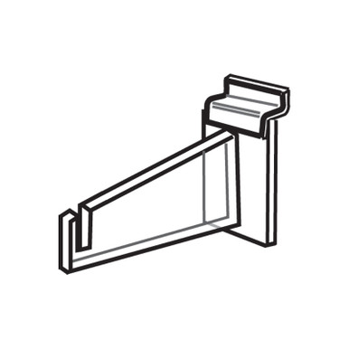 Acrylic Slatwall Hangrail Bracket - The Fixture Zone