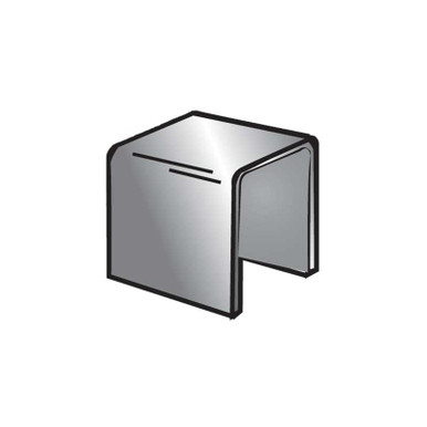 Mirrored Acrylic Square Risers - The Fixture Zone