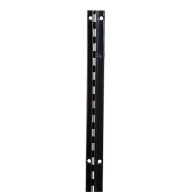 Black Heavy Duty Recessed Standard for 3/4" Slatwall - The Fixture Zone