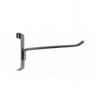 Gridwall Deluxe Hook 6" Raw Steel