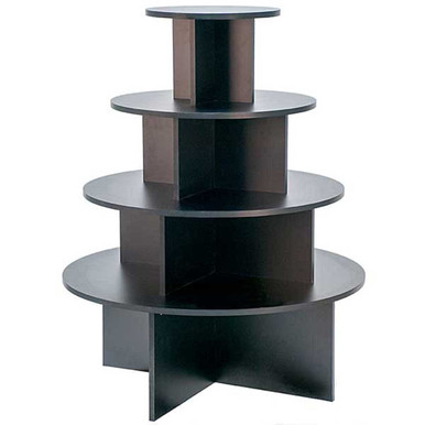 Round Display Table 4-Tier