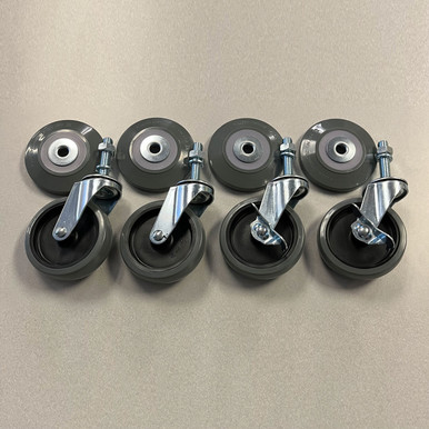 Non-Marking Casters And Bumpers for Z Rack Set Of 4