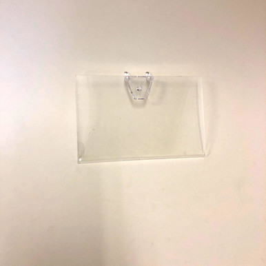 Acrylic Pegboard Sign Holder Horizontal 3-1/2" x 5-1/2"