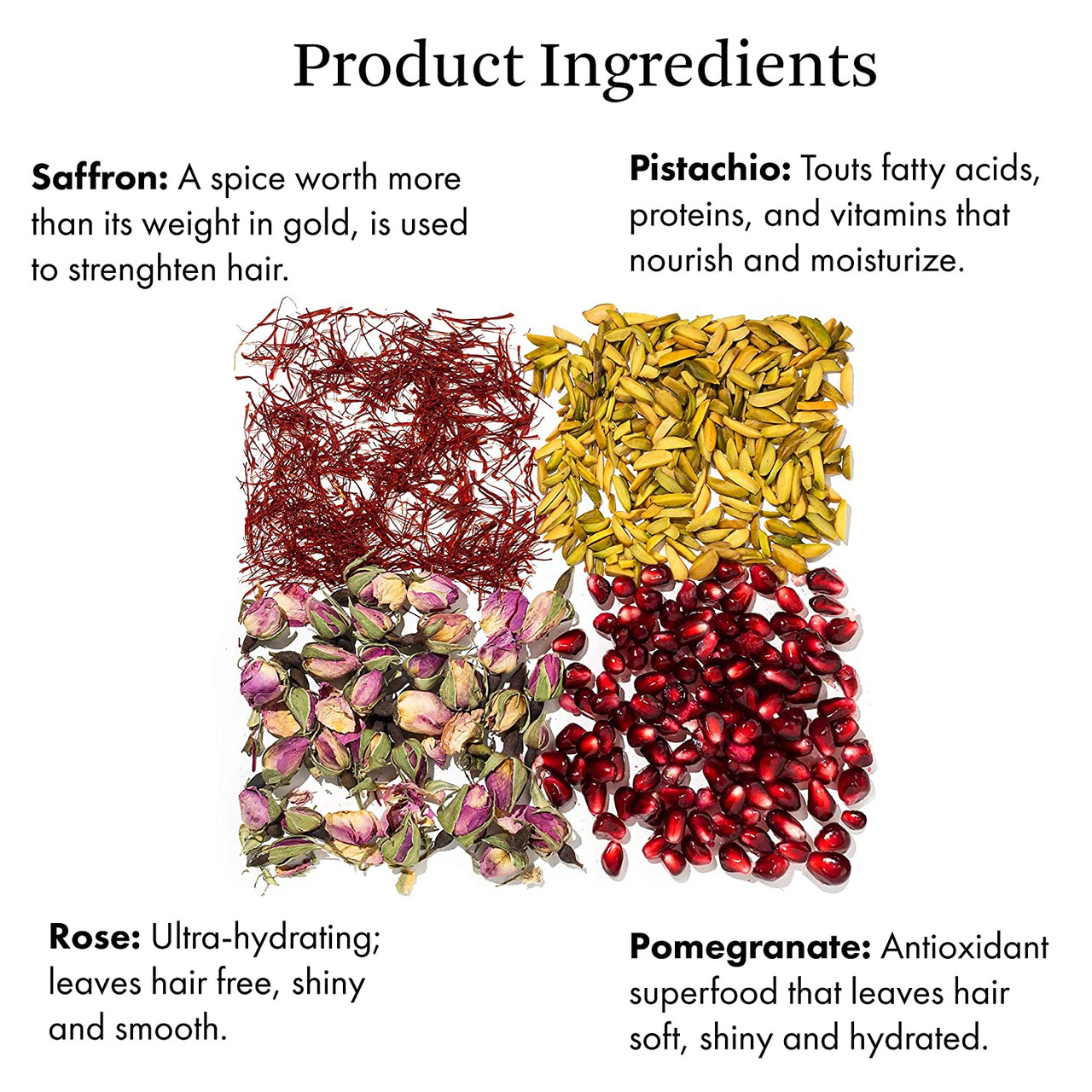 Saffron Rose Shampoo, 300ml - Hair Square Inc.