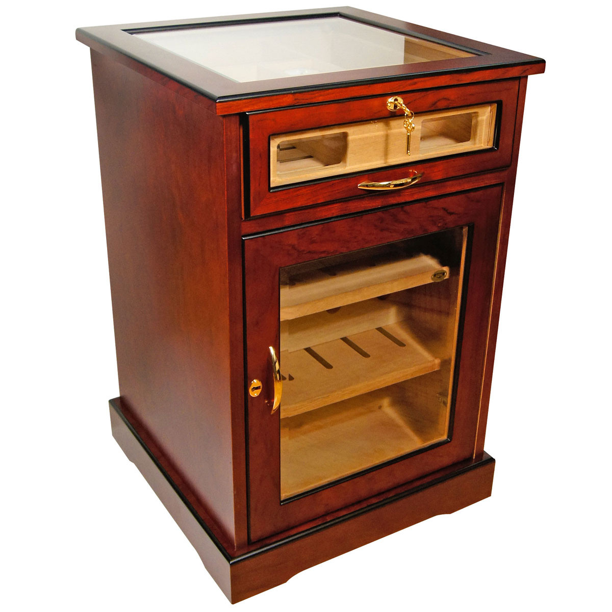 Wine and Cigars Cabinet Humidor - CUBAN CAFTERS