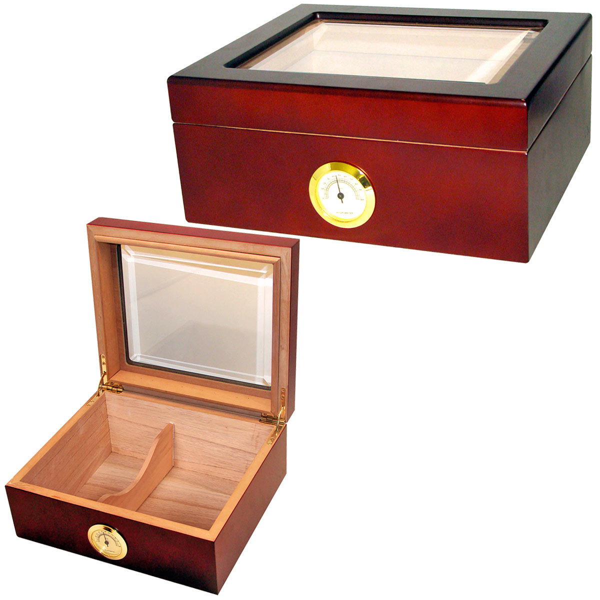 Glass Top Humidor - Cigars Crafters