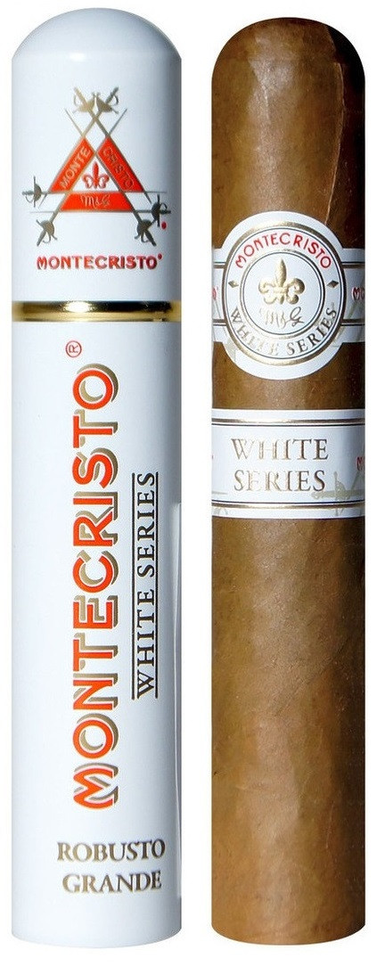Montecristo White Robusto Grande Tube Cigar -CIGARS CRAFTERS