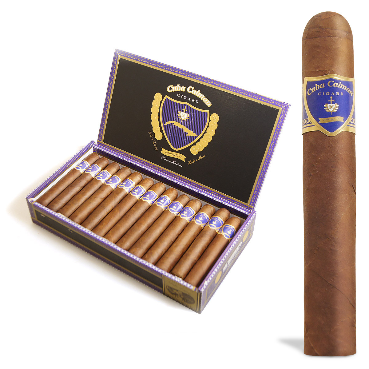Cuba Caiman Hand Made Habano Cigars Robusto - CUBAN CRAFTERS